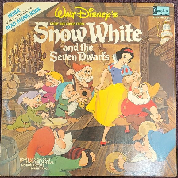 Disney | Media | Vintage Walt Disneys Story Songs From Snow White The ...